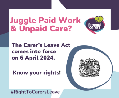 We are Forward Carers and we care for carers across the country.